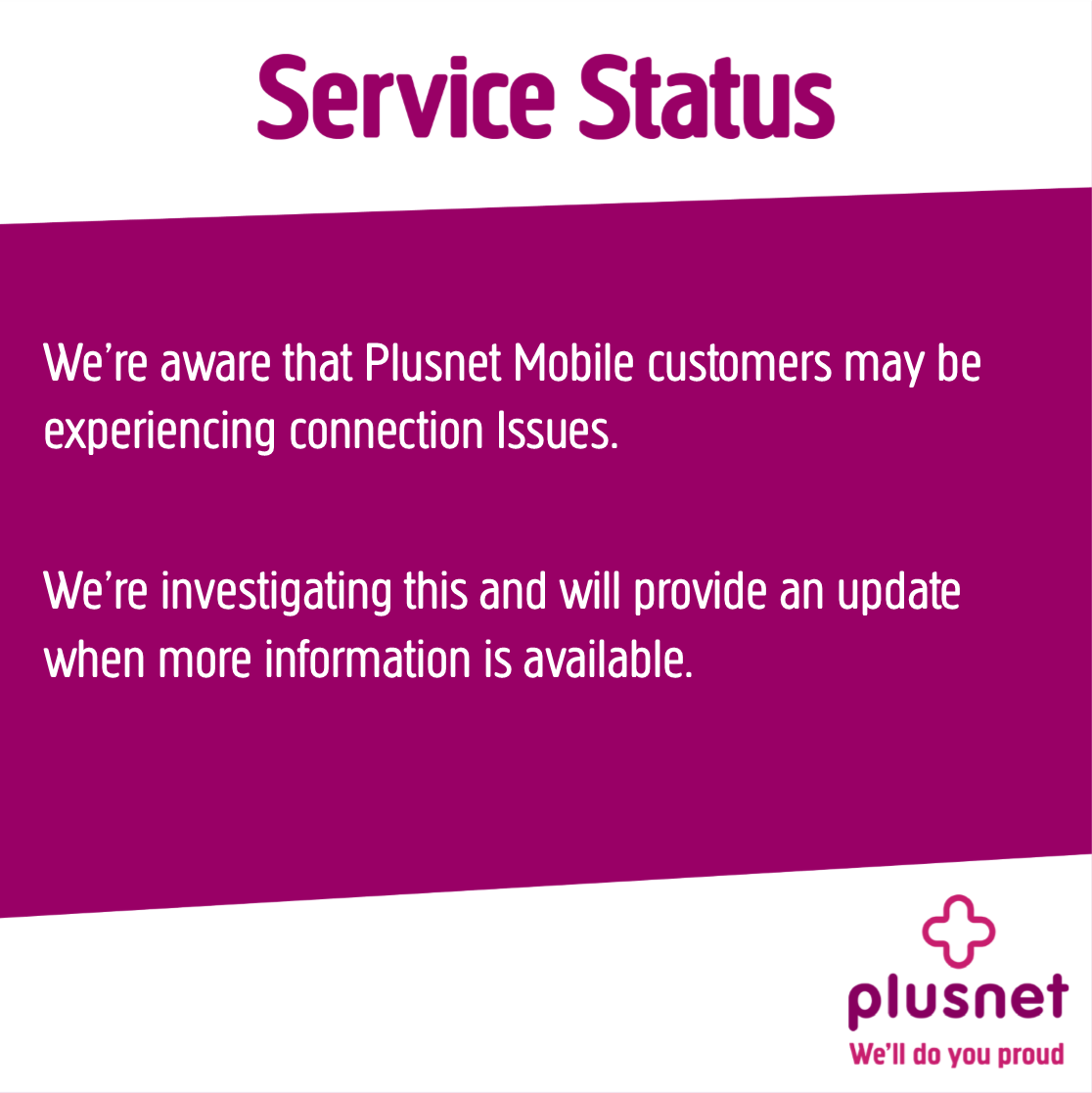 Plusnet Mobile Connection Issues - Plusnet Community