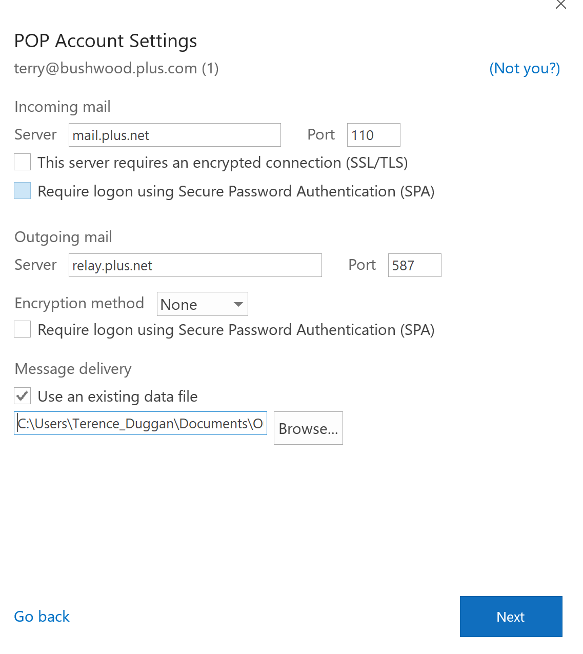 How to get your e-mails through a e-mail client. - Plusnet Community
