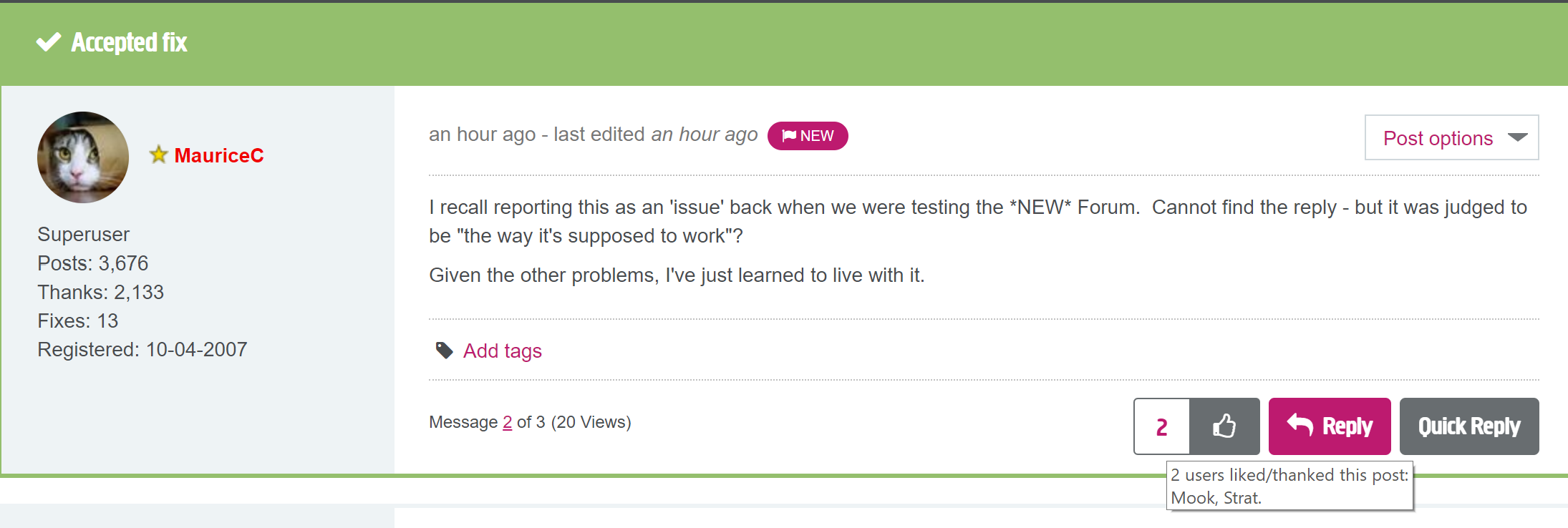 Fixed: A question about the Thumbs Up counter view. - Plusnet Community