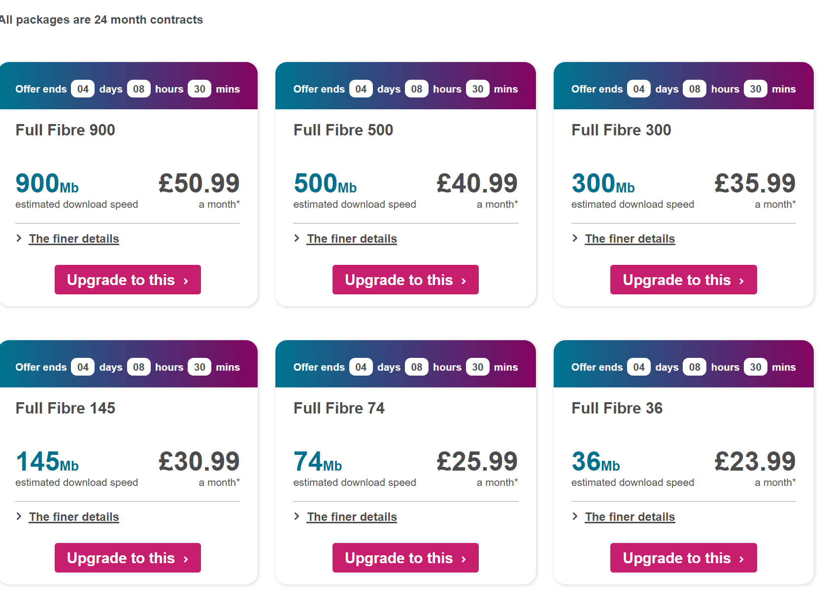 Upgrade pricings now on portal - Page 3 - Plusnet Community