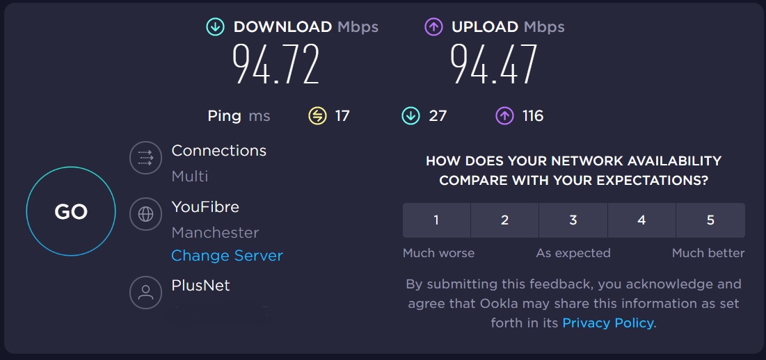 Fixed: Full Fibre Speed Dropped - Plusnet Community