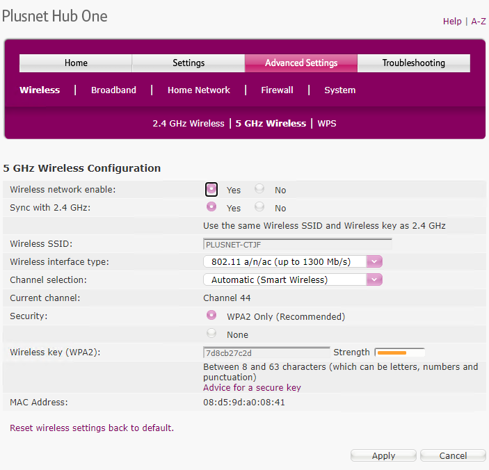 Plusnet Hub One 2.4 & 5GHz SSID configuration prob... - Plusnet Community