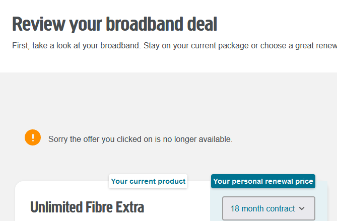Great renewal offer - Plusnet Community
