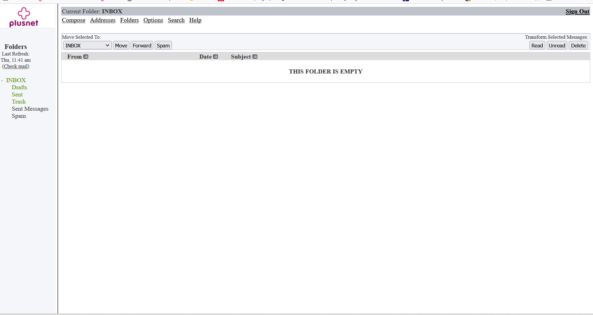 Webmail limit error? - Plusnet Community