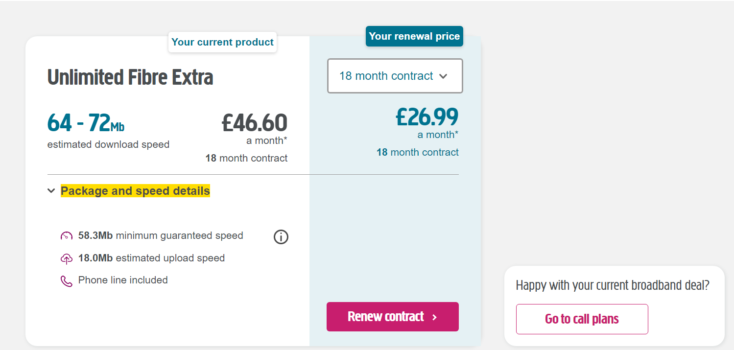 Fixed: Renewal prices query, with several months still le... - Plusnet Community