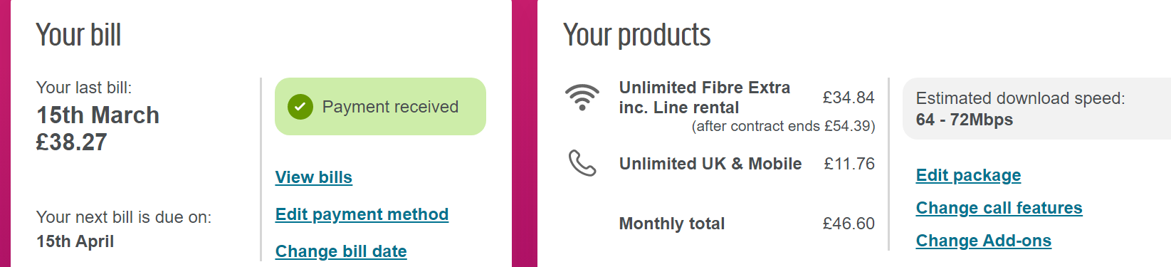 Fixed: Renewal prices query, with several months still le... - Plusnet Community