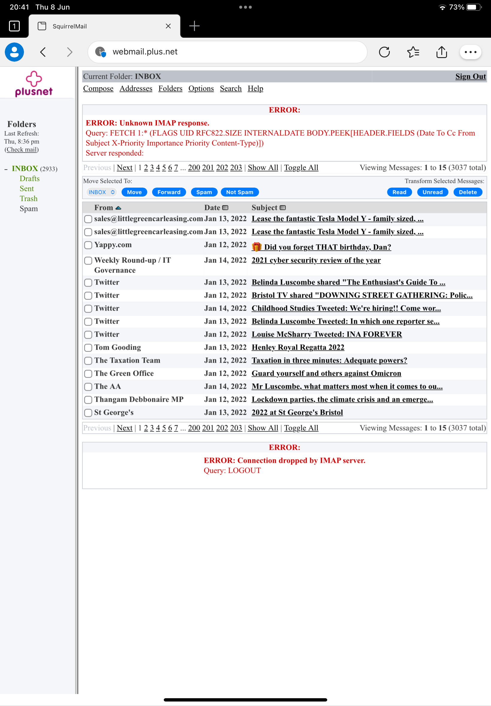 Fixed: Freenetname email not accessible - Plusnet Community