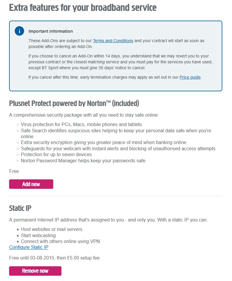 Dynamic/Static ip address - Plusnet Community