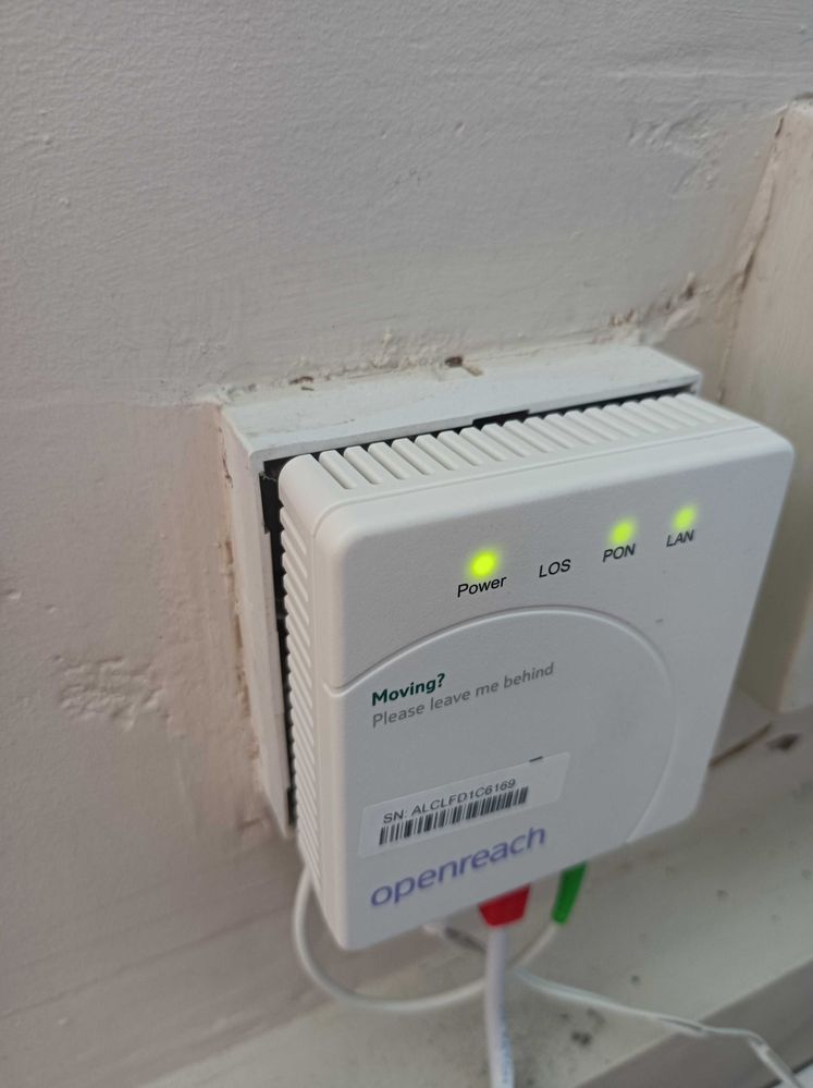 Fixed: Odd full fibre box fitting - Plusnet Community