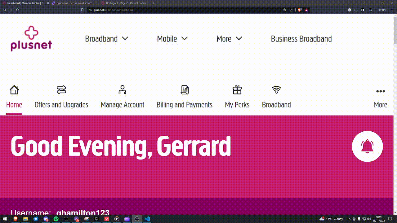 Logout - Plusnet Community