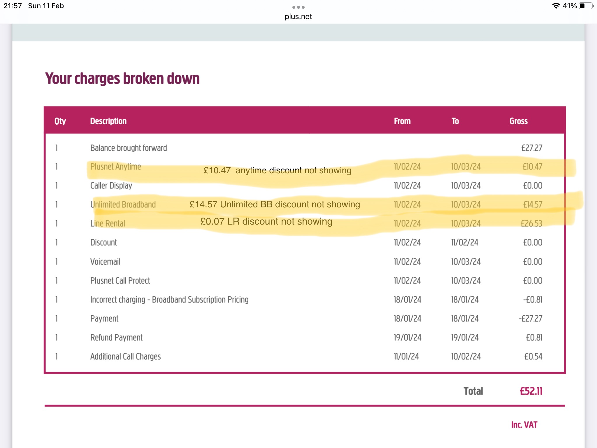 Contract not due to end for another month however ... - Plusnet Community