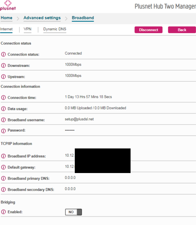 Fixed: New activation: broadband connected but no interne... - Plusnet Community
