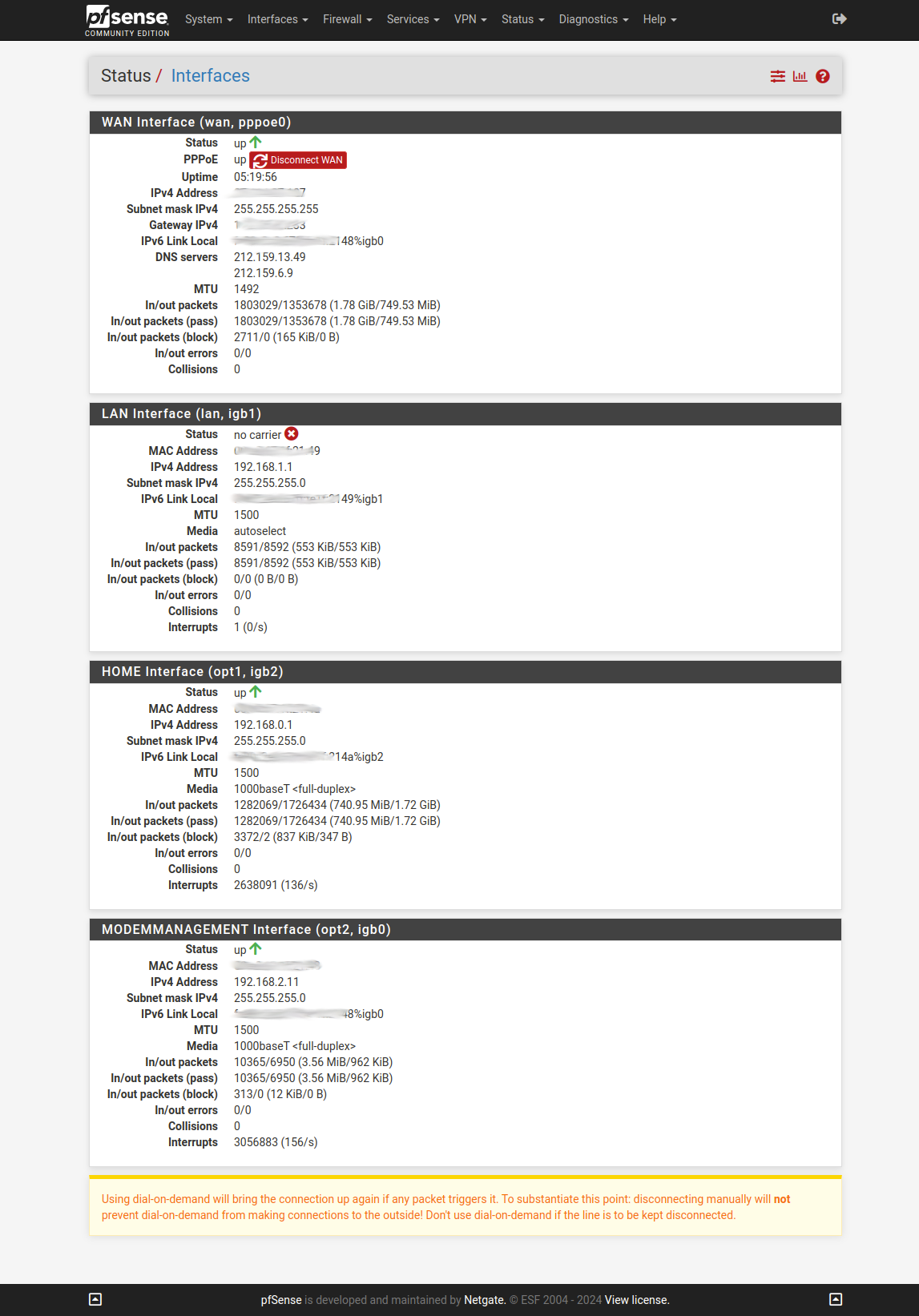 Re: Draytek Vigor 130 + PFSense constantly reconne... - Plusnet Community