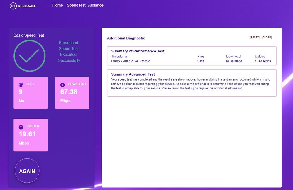 BTw Additional Diagnostic - Plusnet Community