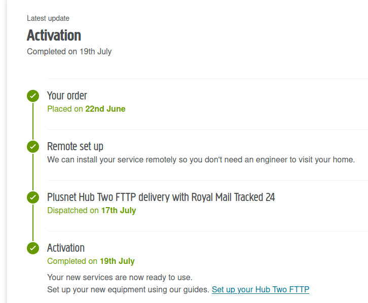 When should the provider switch happen? - Plusnet Community