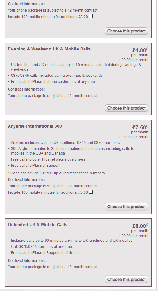 Fixed: Anytime UK and Mobile call package - how much does... - Plusnet ...