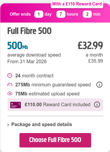 Full Fibre 500 not reaching estimated speed - Plusnet Community