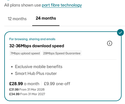 Offer to move to EE Full Fibre - Plusnet Community