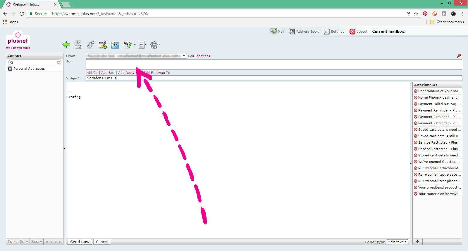 How to forward your emails from your Vodafone mail account