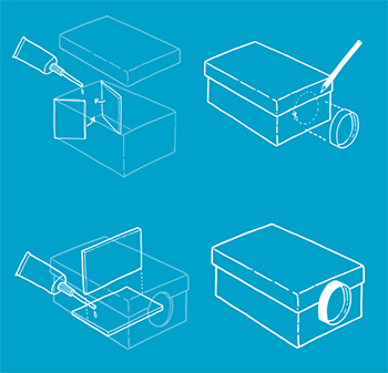 Plusnights film night tips - How to make a shoebox projector